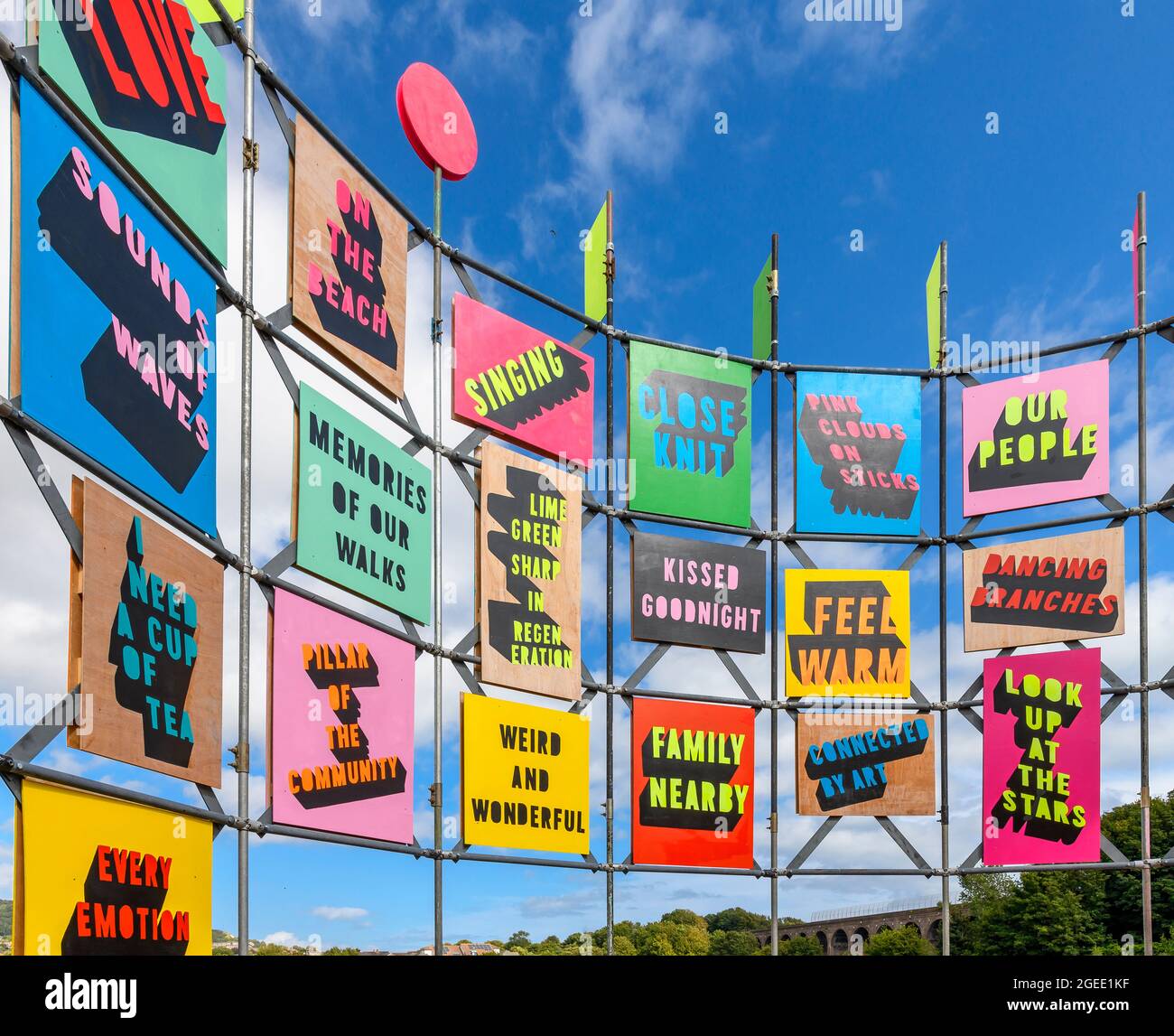 Flock of Seagulls Bag of Stolen Chips by Morag Myerscough at Folkestone ...