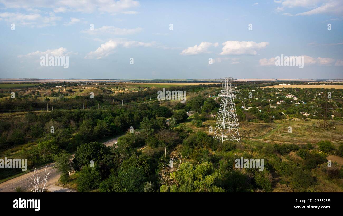 Aerial view of sand quarry - aerial photography Stock Photo - Alamy
