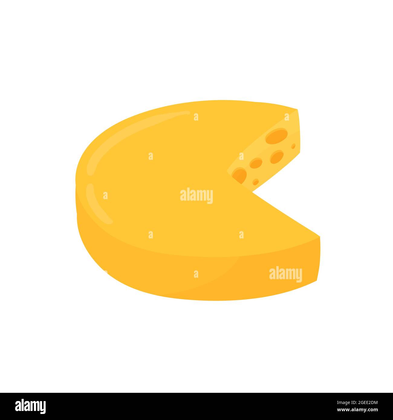 Cheese dairy product, organic farm food production vector illustration ...