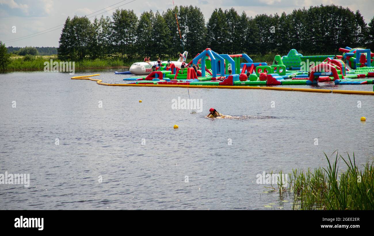 Aqua park water attractions hi-res stock photography and images - Alamy