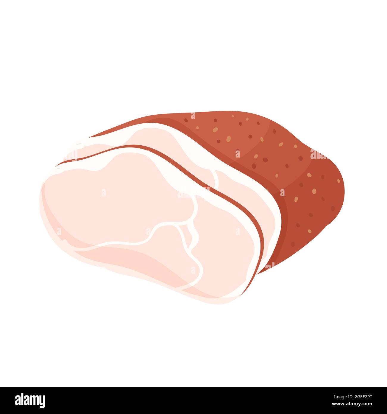 Sliced Ham Cartoon