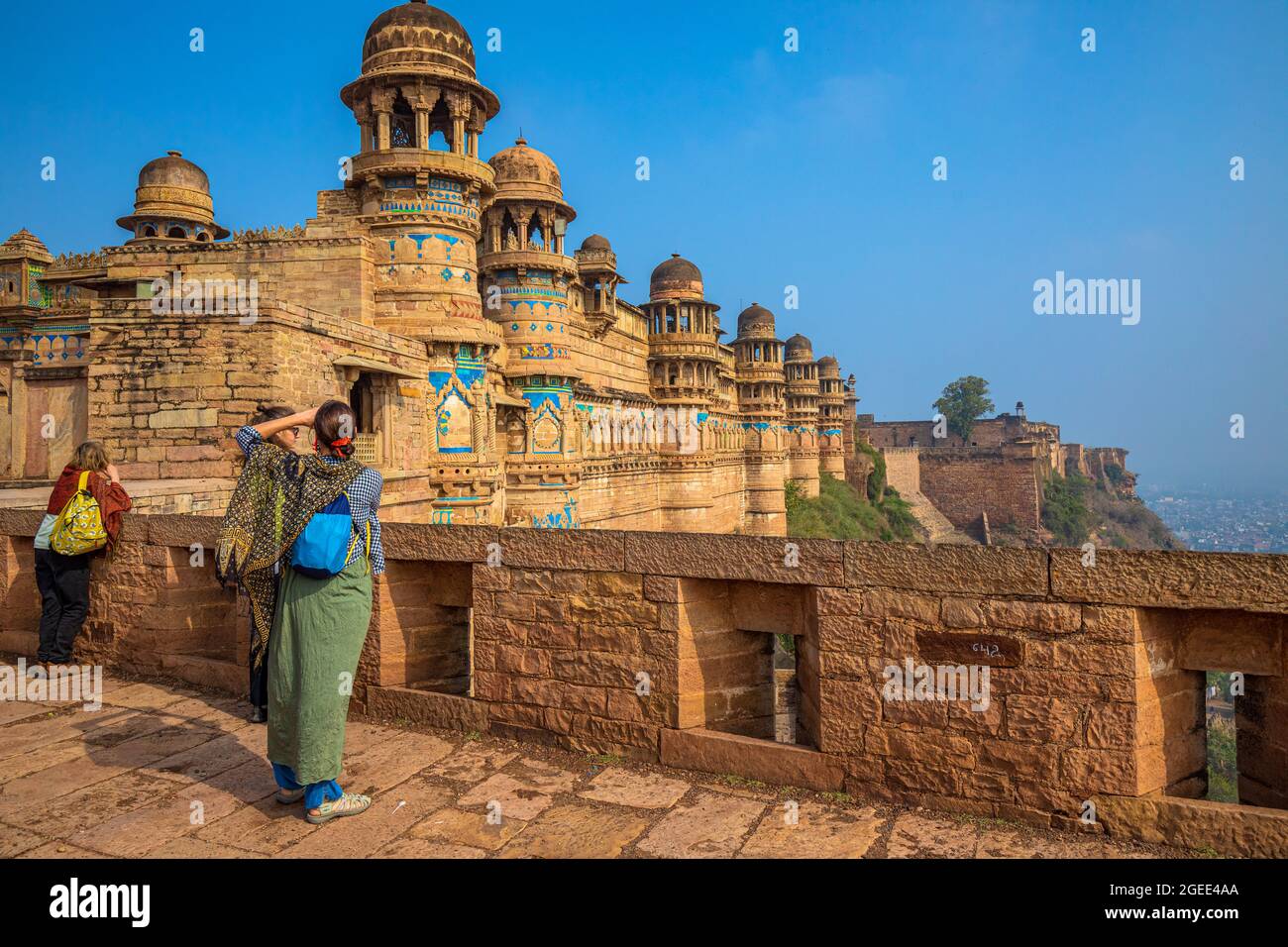 King Man Singh Palace in Gwalior fort, Gwalior, Madhya Pradesh, India ...