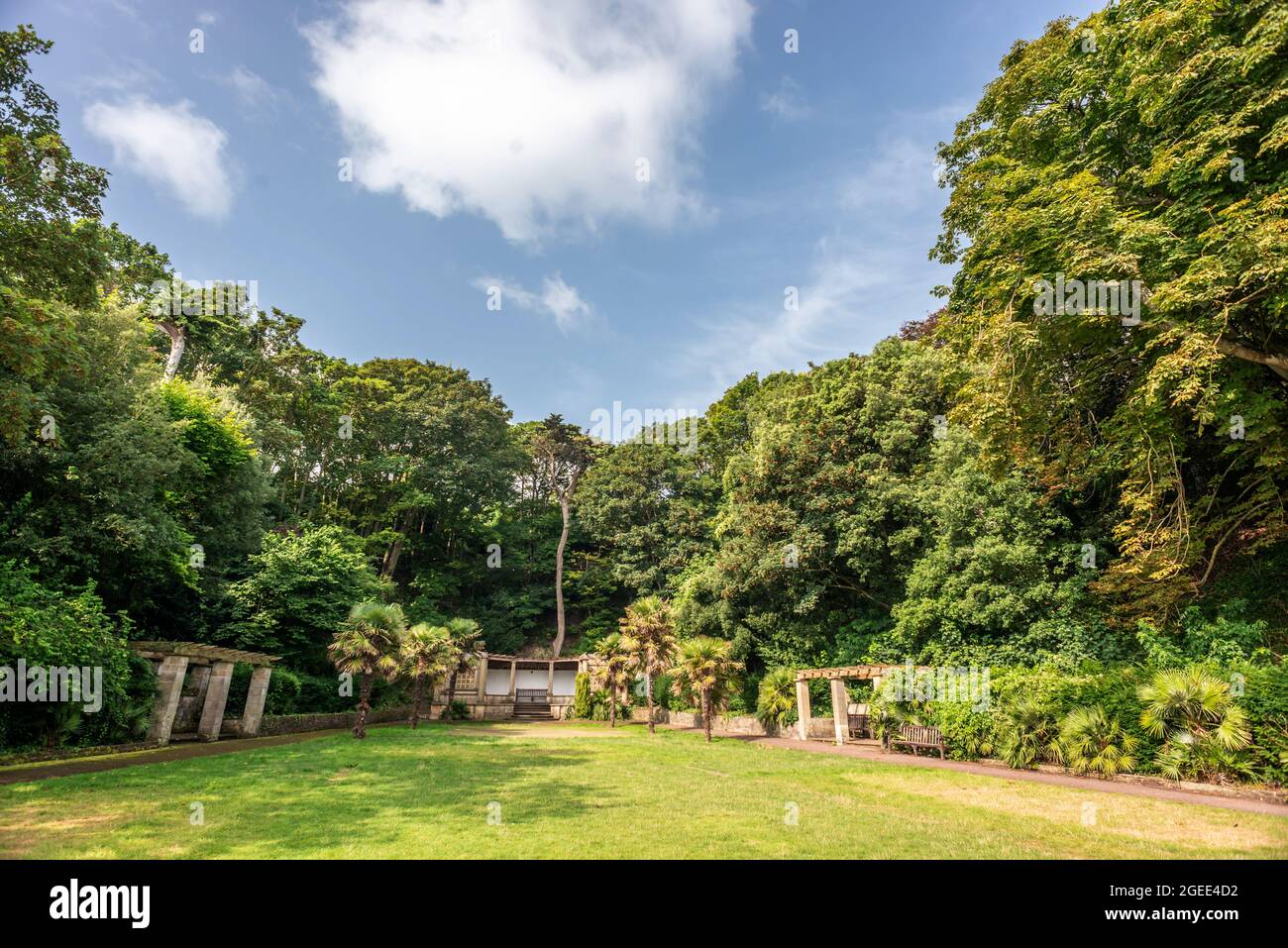 Eastbourne, August 2021: The Italian Gardens in Eastbourne Stock Photo ...