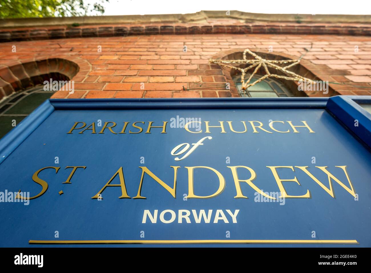 Eastbourne, August 2021: The Parish Church of St Andrew (Norway) in ...