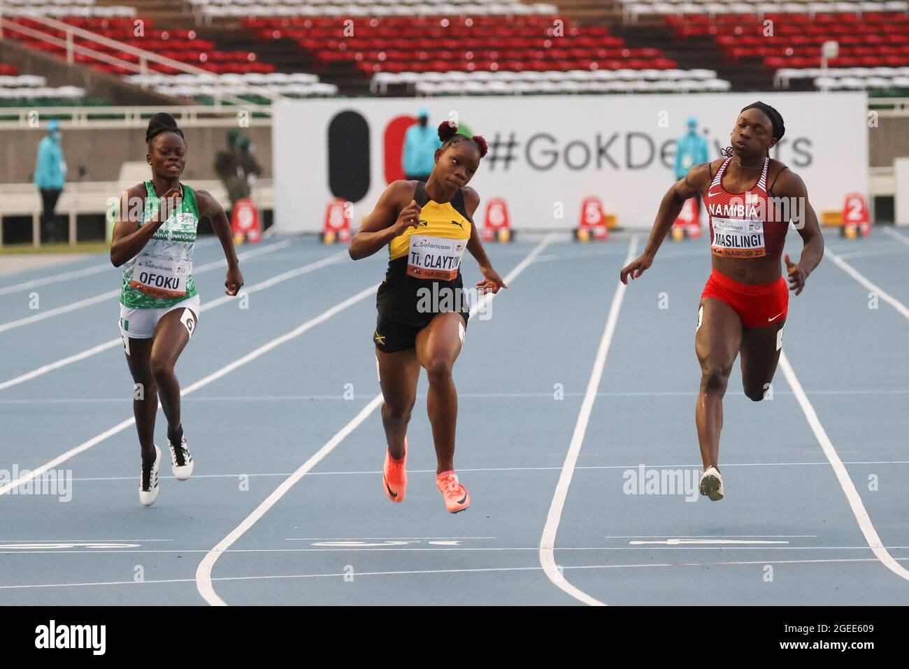 Finish 100 meters hi-res stock photography and images - Alamy