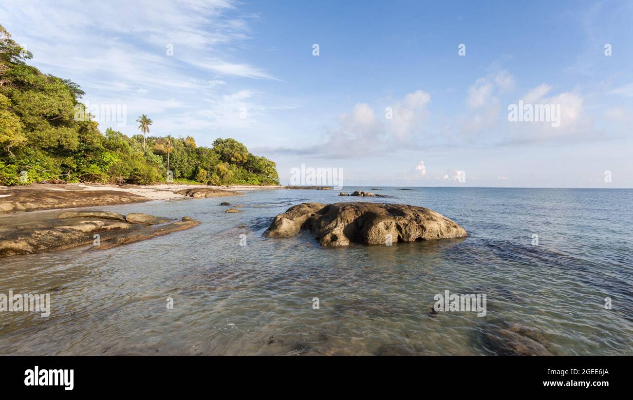 beach view of borneo - malaysia Stock Photo - Alamy