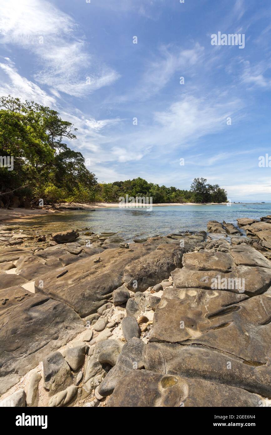 beach view of borneo - malaysia Stock Photo - Alamy