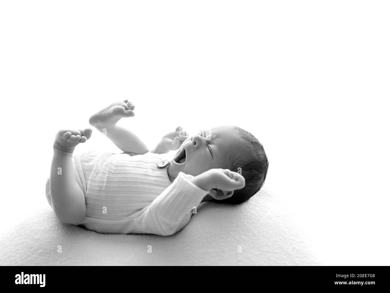 Boy with eyes closed Black and White Stock Photos & Images - Alamy