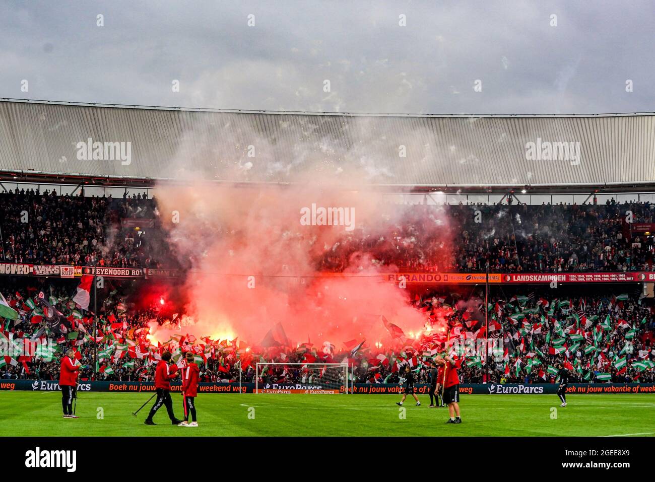 ROTTERDAM - 19-08-2021, Stadium Feijenoord, UEFA Europa Conference ...
