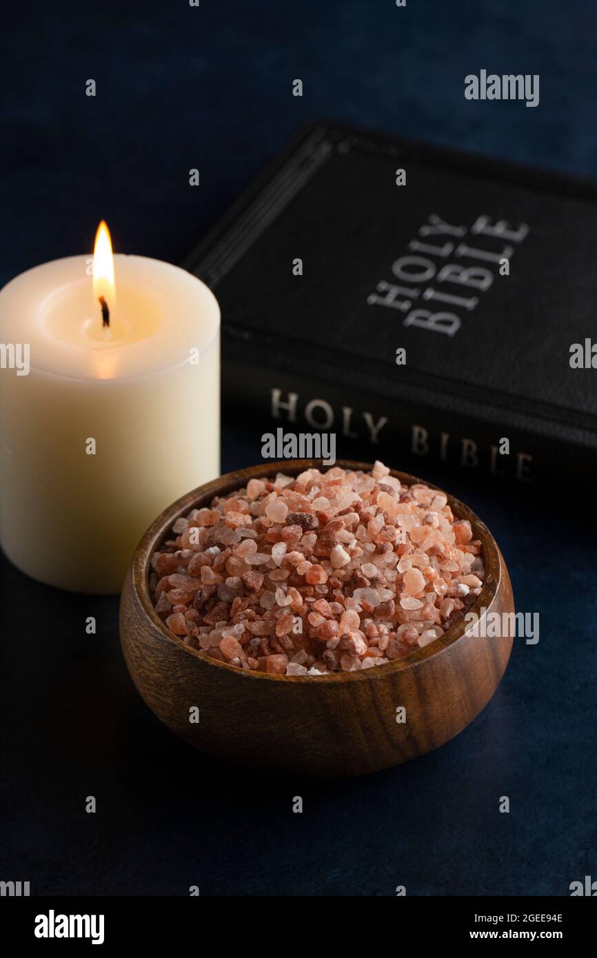 Salt and Light a Teaching Illustration from Jesus Stock Photo - Alamy