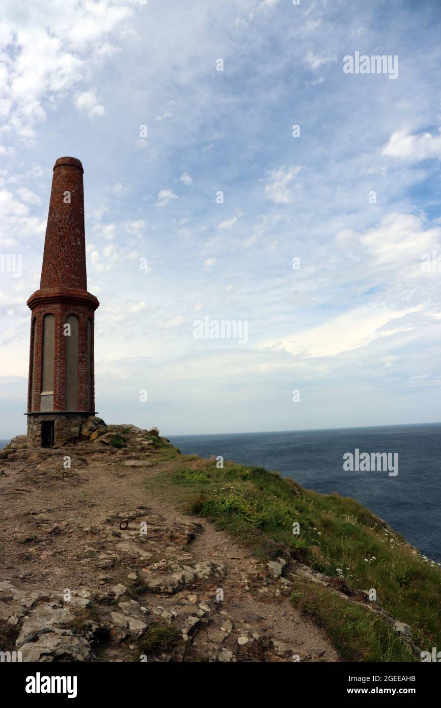 The mining landscape Cornwall, UK. A World Heritage Site Stock Photo ...