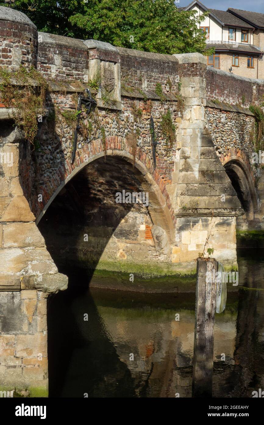 Bishop Bridge Norwich Stock Photo - Alamy