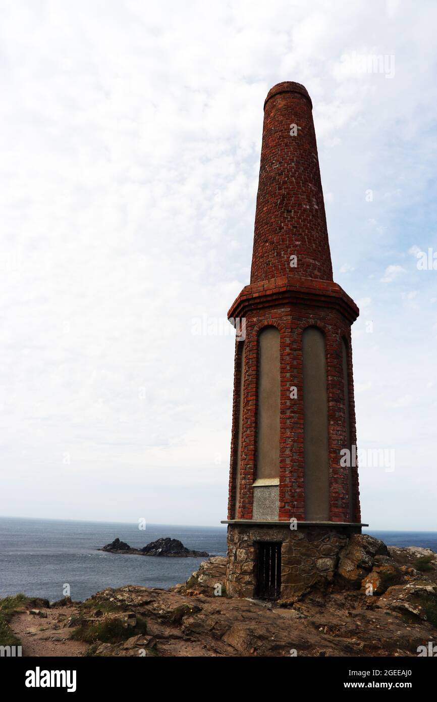 The mining landscape Cornwall, UK. A World Heritage Site Stock Photo ...