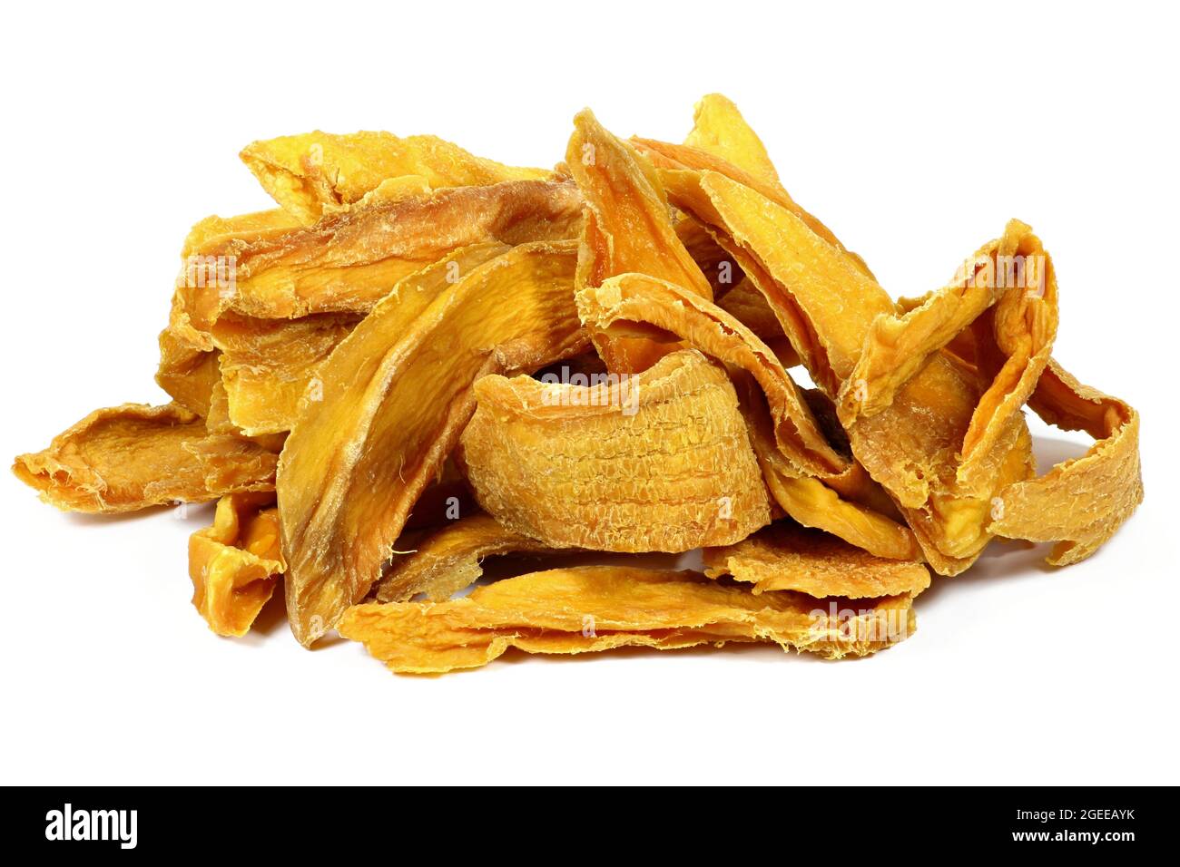 dried mango isolated on white background Stock Photo - Alamy