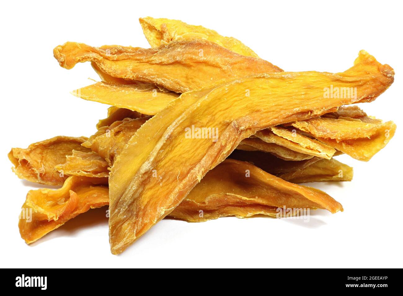 dried mango isolated on white background Stock Photo - Alamy