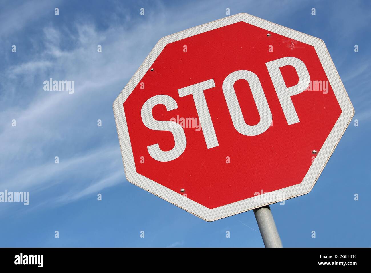German road sign: stop and give way Stock Photo - Alamy