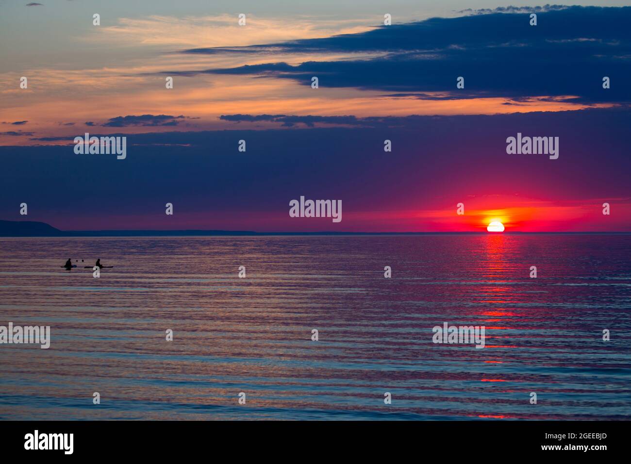 Spectacular sunset at Wasaga Beach, ON, Canada Stock Photo - Alamy