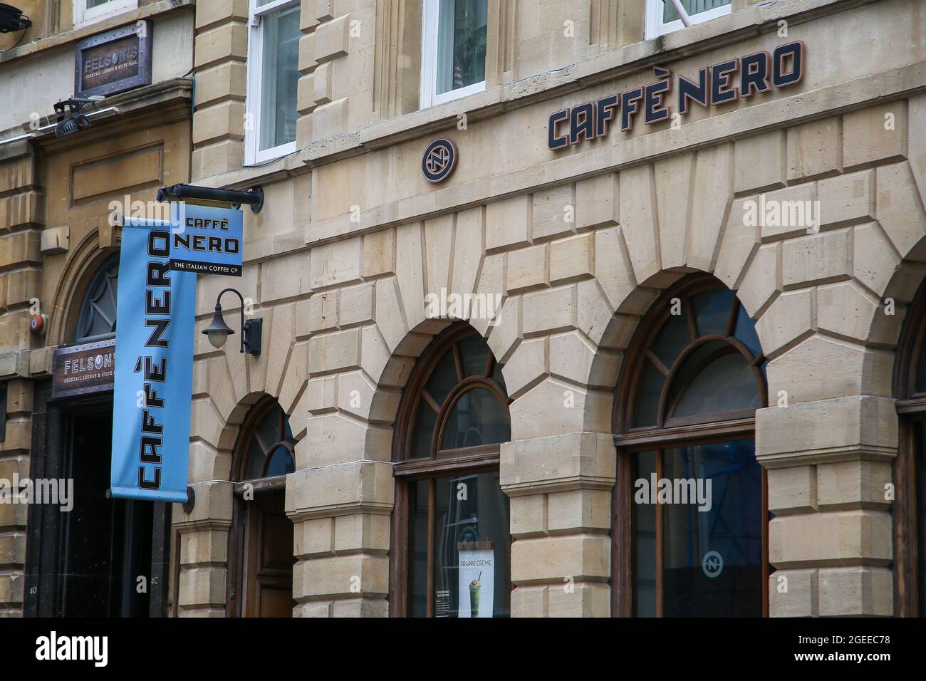 Shop signs logos caffe nero hi-res stock photography and images - Alamy