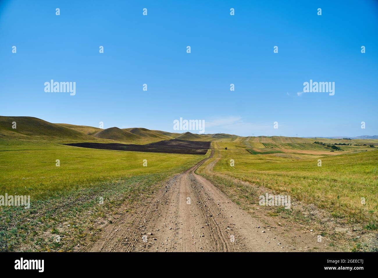 View of the Long Mountains Ridge. The beginning of the Ural mountains ...
