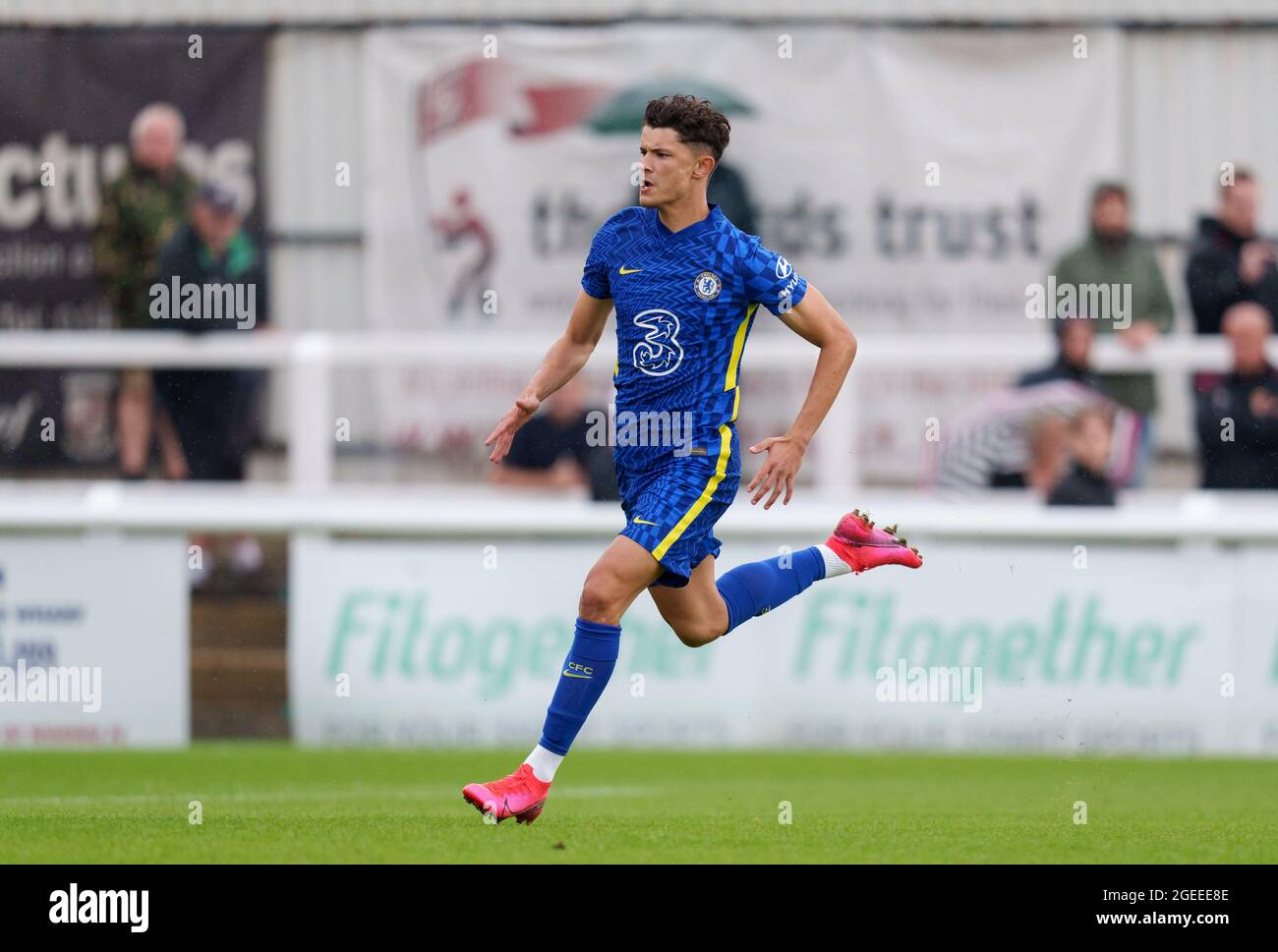 Woking, UK. 31st July, 2021. Jude Soonsup-Bell of Chelsea U23 during ...