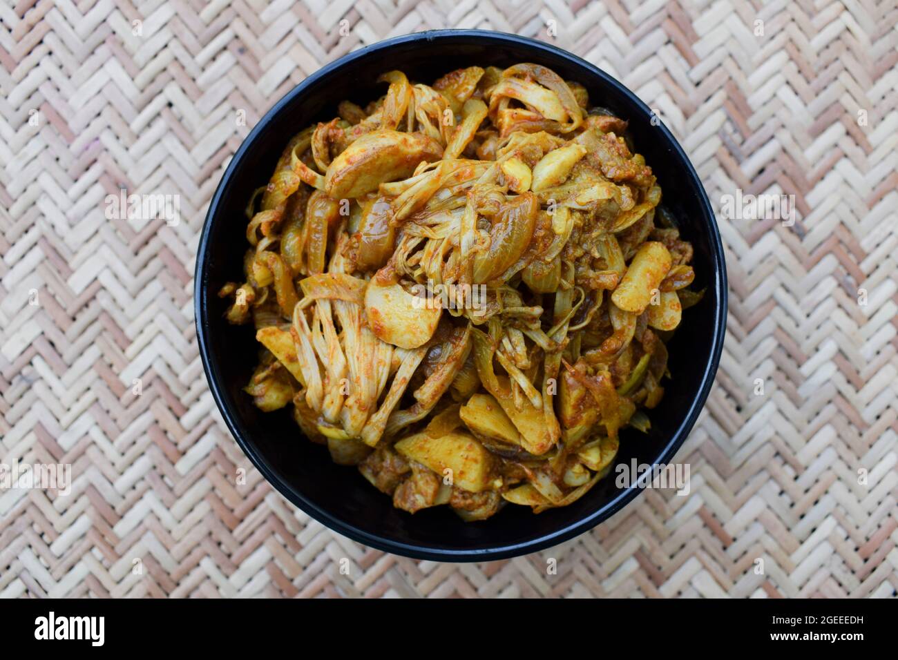 Tasty Jackfruit stir fry curry. Indian delicious side dish. authentic ...