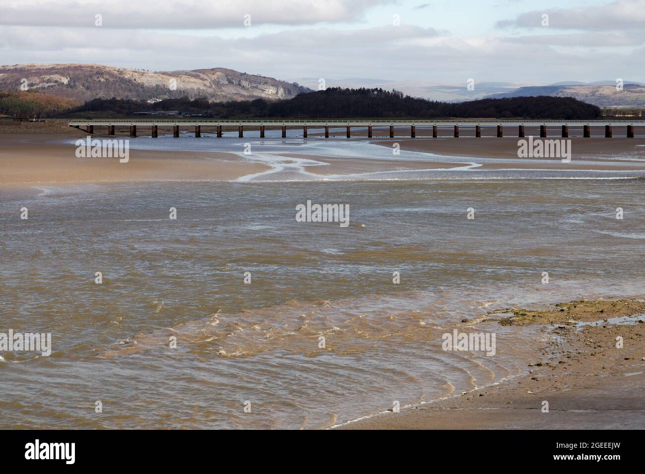 Arnside viaduct arnside cumbria england hi-res stock photography and ...