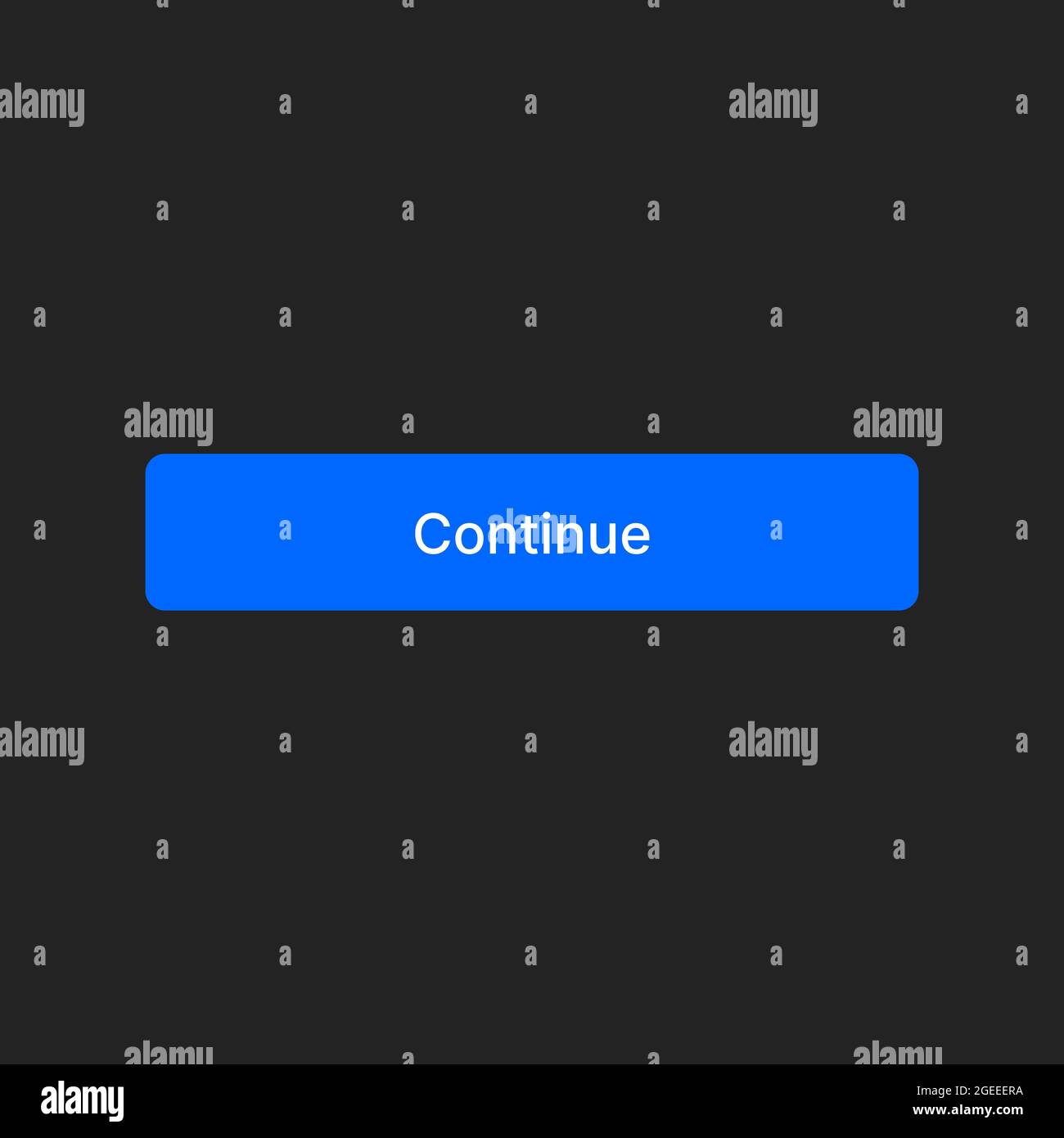 Continue Button. Simple Blue Icon on Transparent Background. Vector ...
