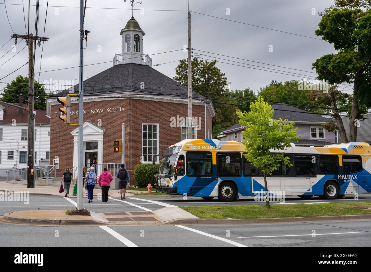 Halifax, Canada - 9 August 2021: Halifax Transit Bus on the street ...