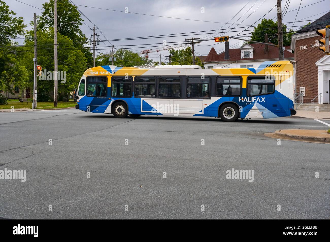 Halifax, Canada - 9 August 2021: Halifax Transit Bus on the street ...