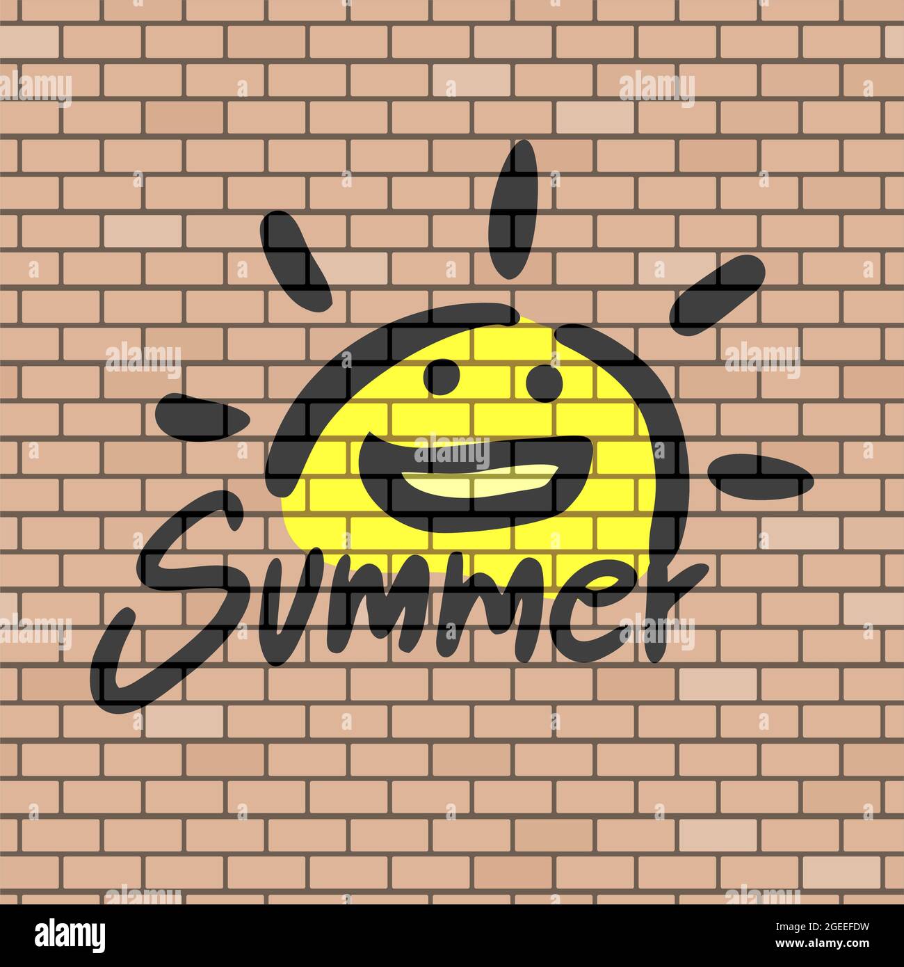 Yellow brick wall in Stock Vector Images - Alamy