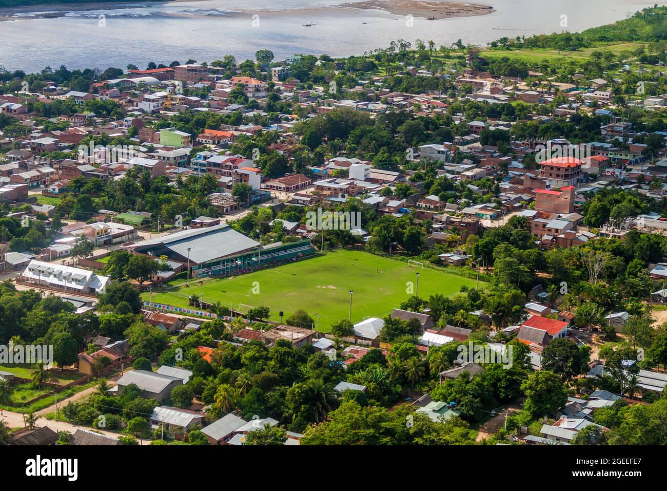 Aerial view of Rurrenabaque, Bolivia Stock Photo - Alamy