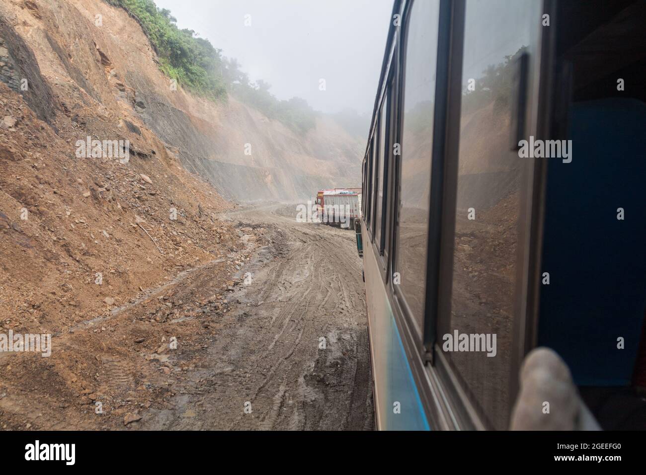 Bus in mud hi-res stock photography and images - Alamy
