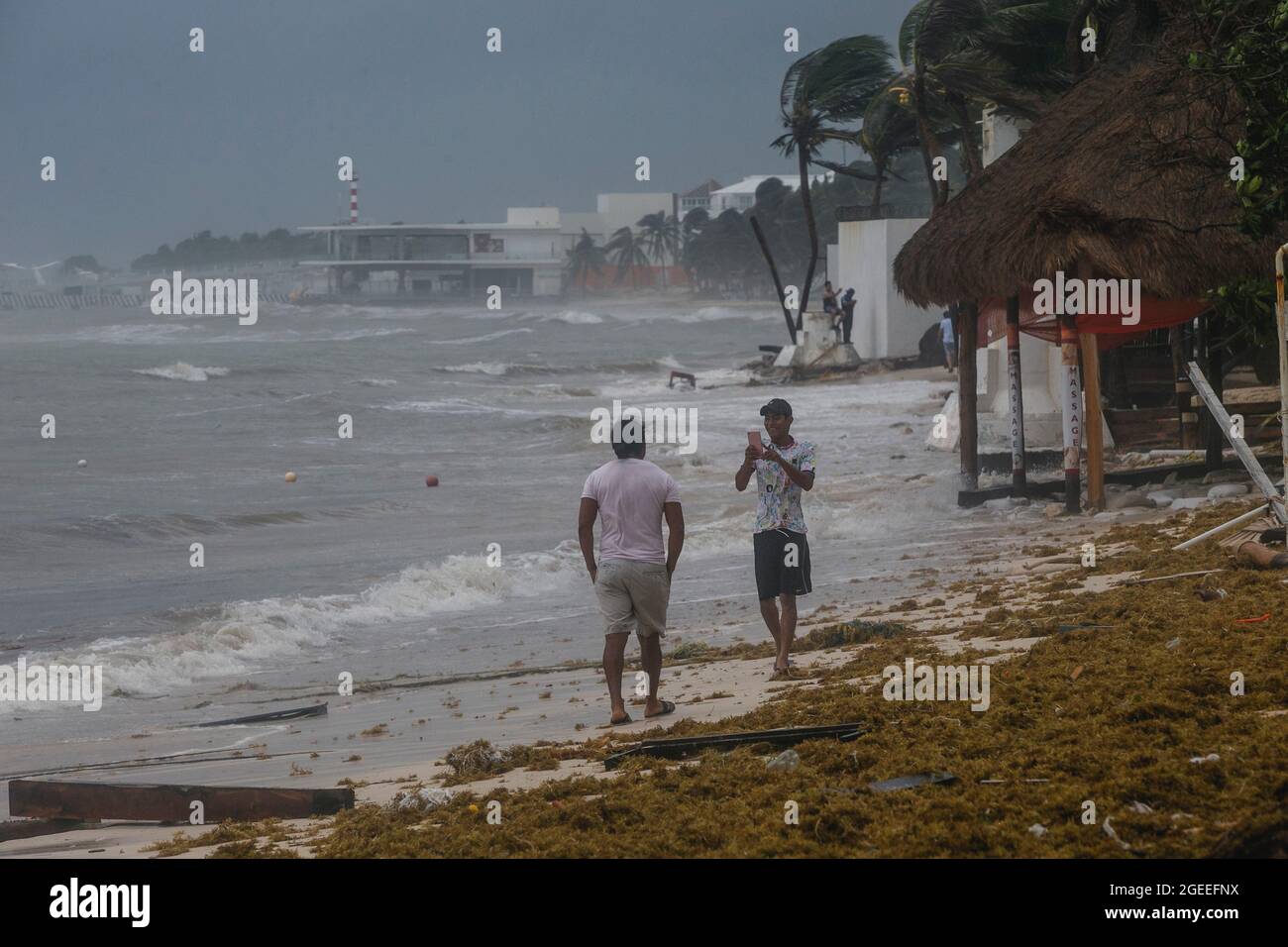 Non Exclusive: PLAYA DEL CARMEN, MEXICO - AUGUST 19: Tourists take ...