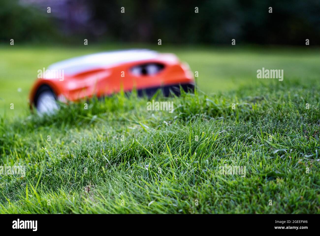 Robot mower robot mower slope hi-res stock photography and images - Alamy