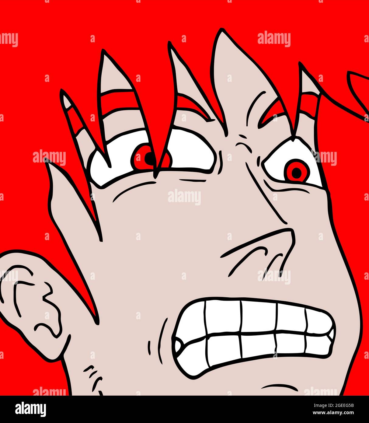 Amazed face adult Stock Vector Images - Alamy