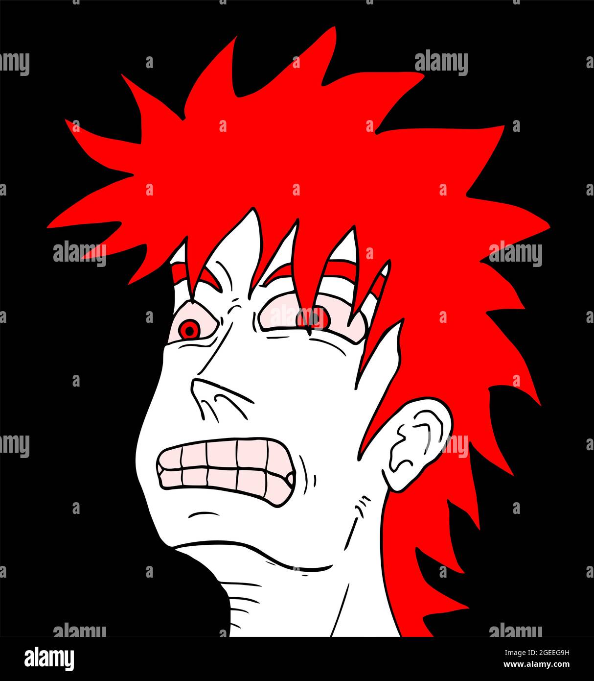 Weird hair do Stock Vector Images - Alamy