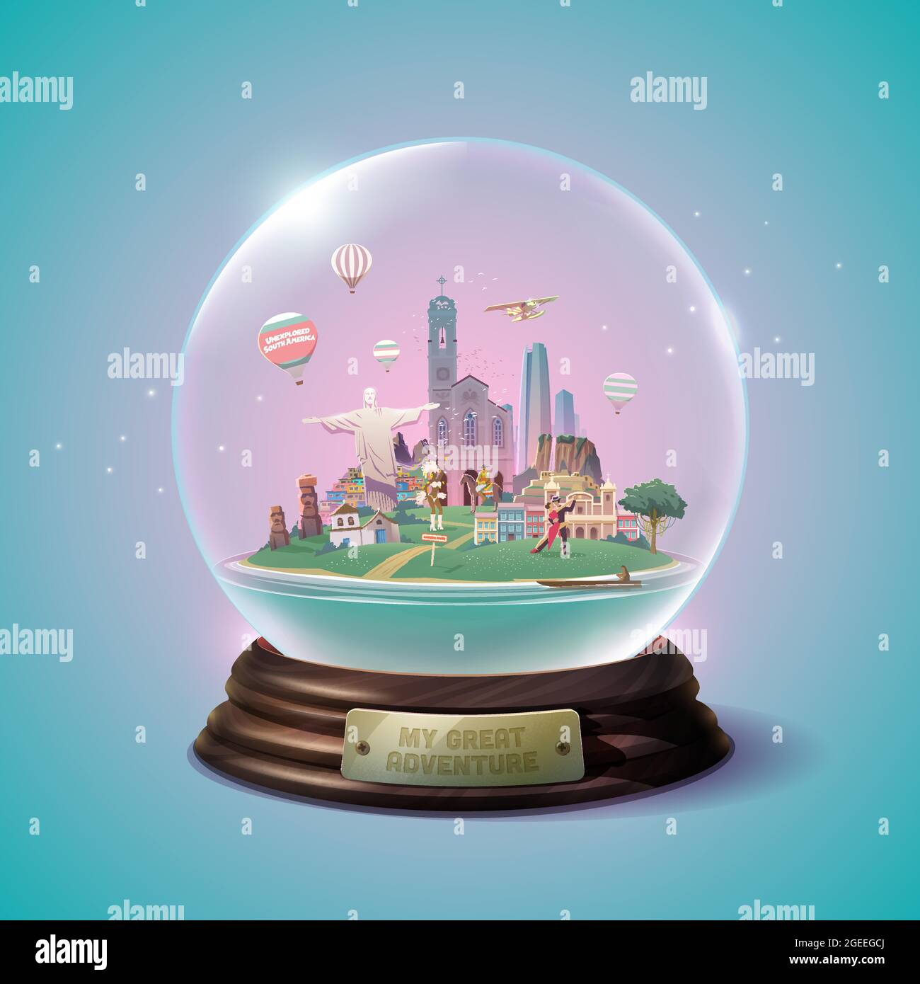 Discover south america Stock Vector Images - Alamy