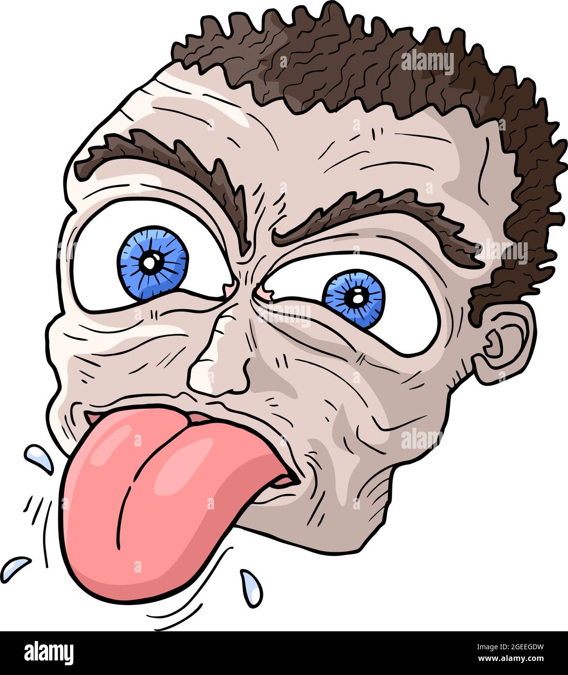 Tongue out cartoon Cut Out Stock Images & Pictures - Alamy