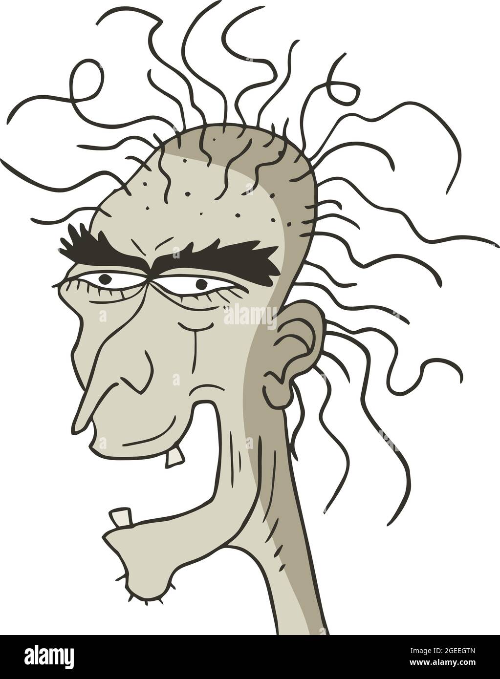 Ugly face Stock Vector Images - Alamy