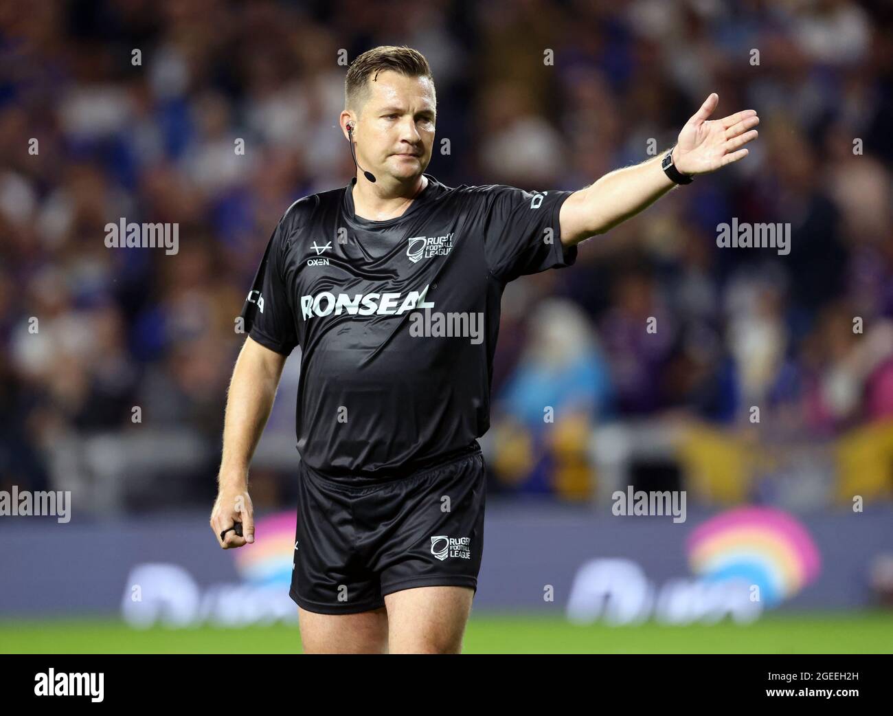 Referee Ben Thaler during the Betfred Super League match at Emerald ...