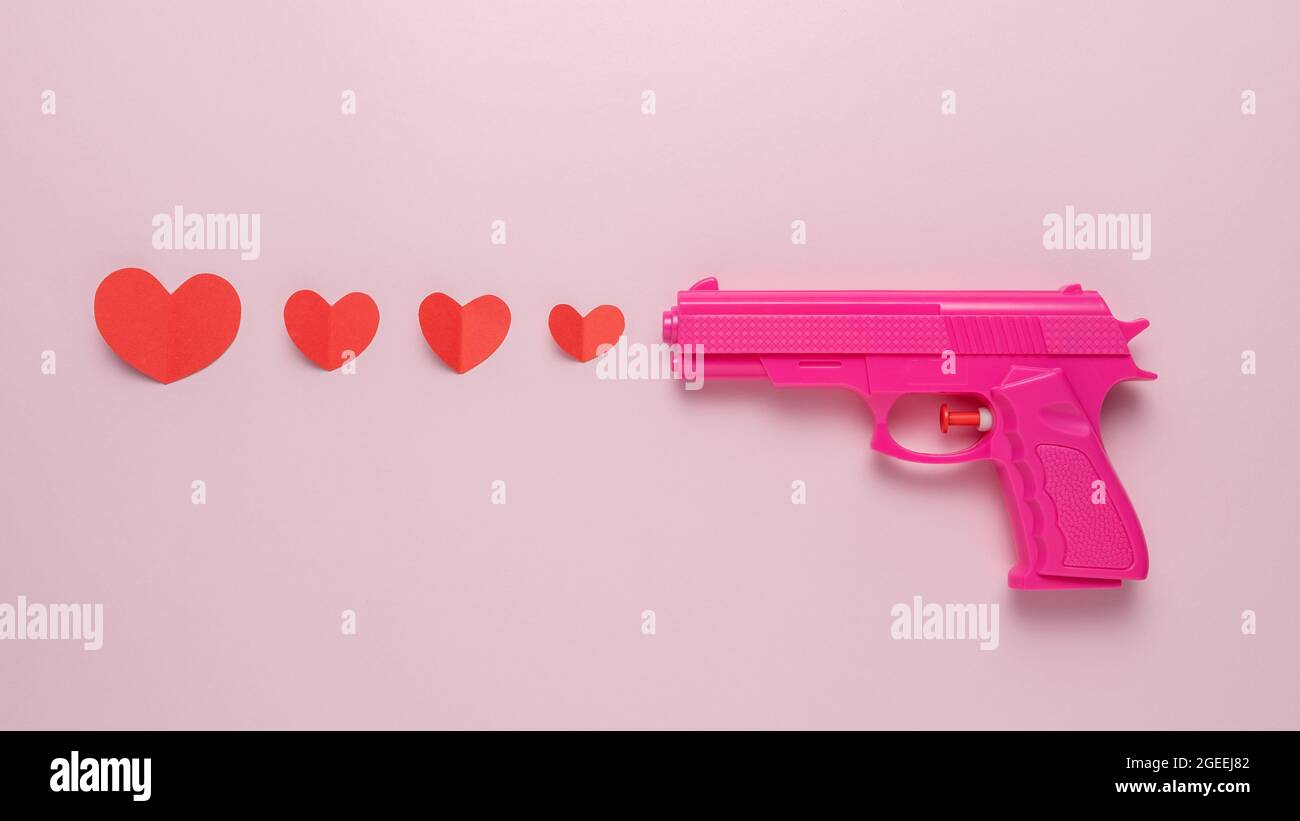 Pink Gun Background