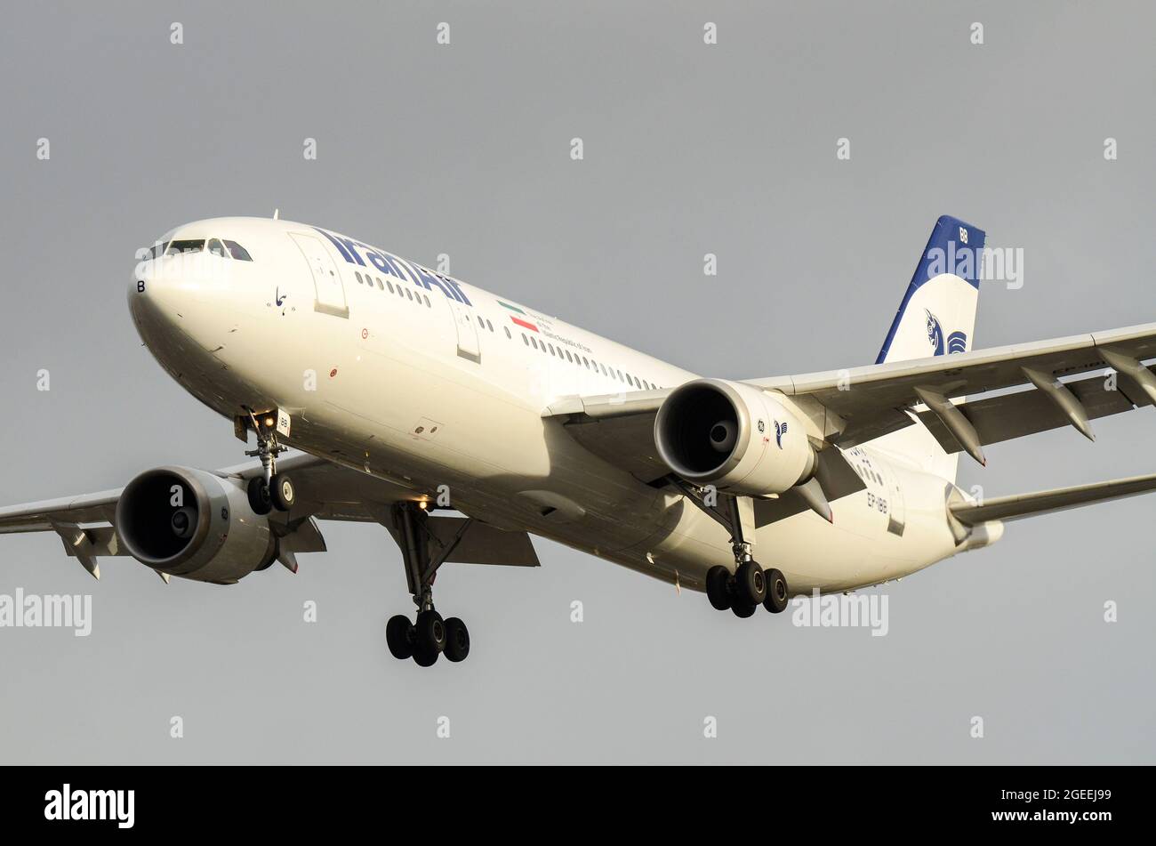 Iran Air Landing Iran Air Airbus A310 304 EP IBK Landing At London