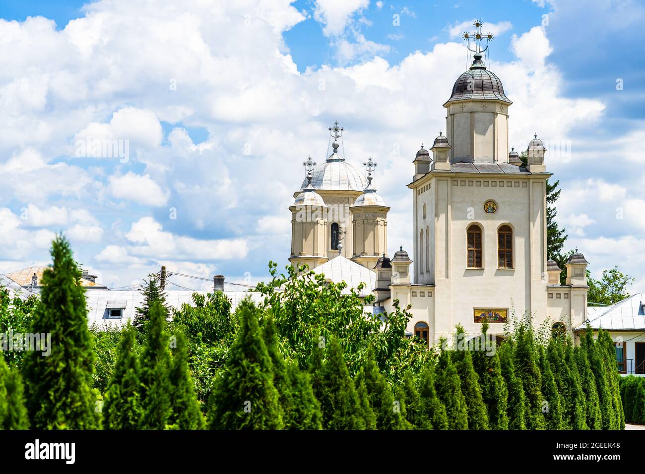 Architectural details, beautiful view of an orthodox church monastery ...