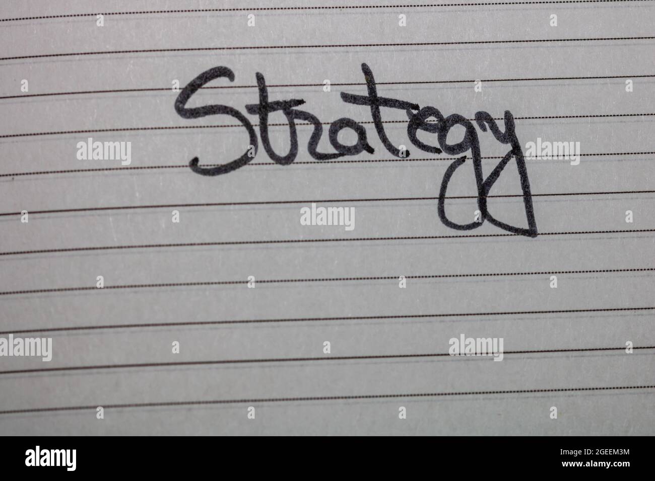 Handwritten notes on white note paper Stock Photo - Alamy