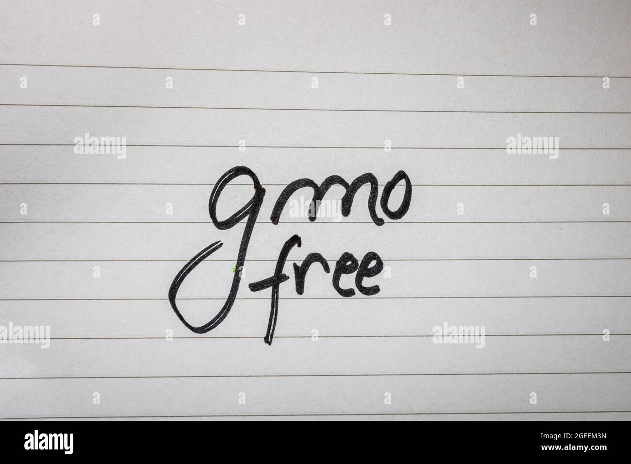 Handwritten notes on white note paper Stock Photo - Alamy