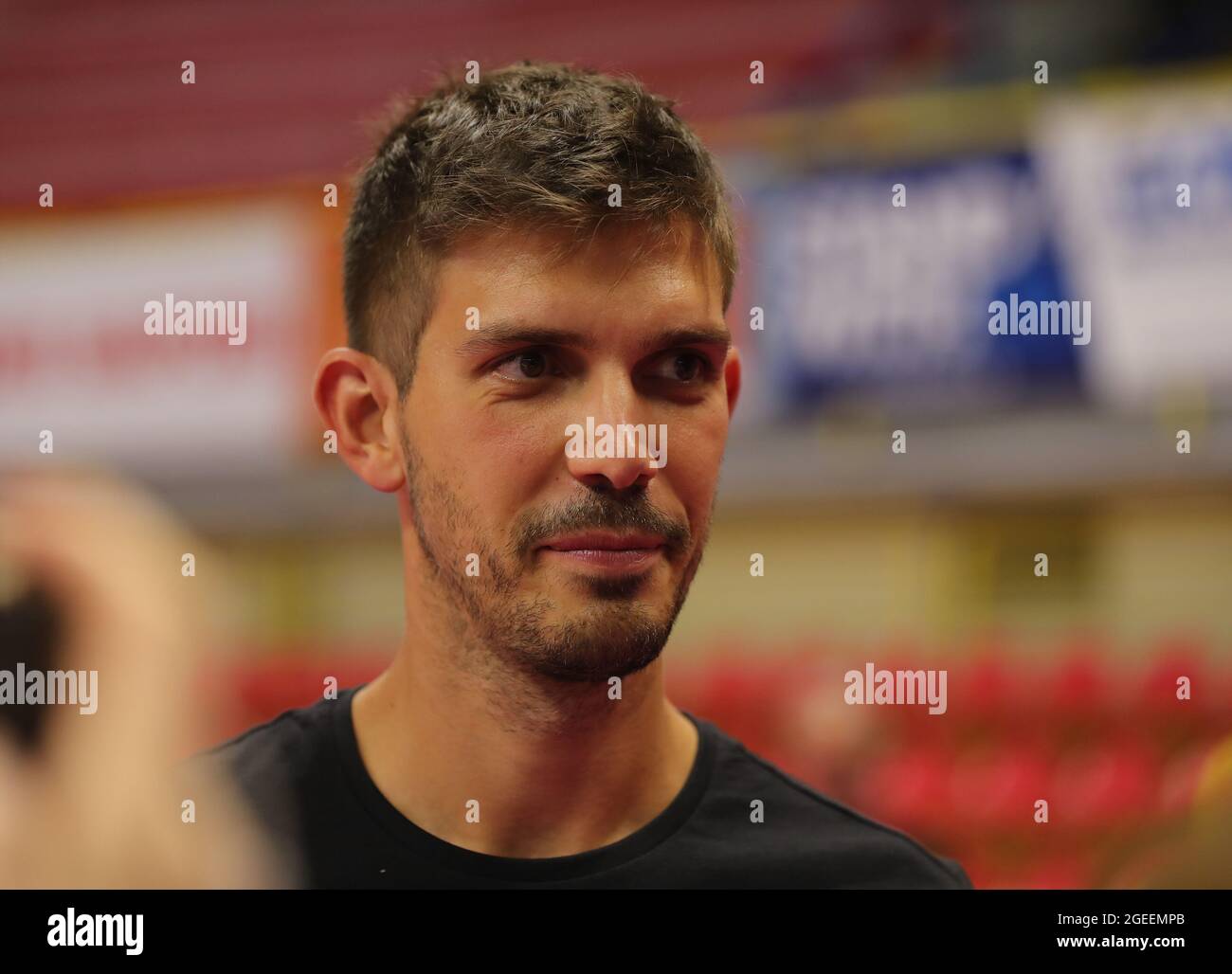 Busto Arsizio, Italia. 19th Aug, 2021. Marco Musso head coach of UYBA ...