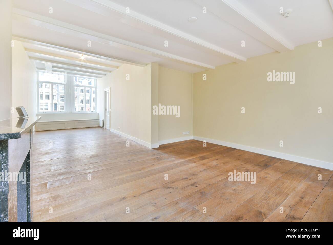 Beautiful modern interior design for an empty room in natural colors ...