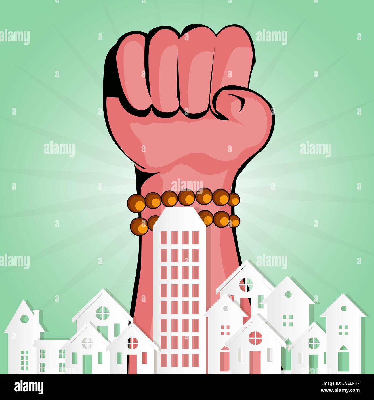 Super hand Stock Vector Images - Alamy