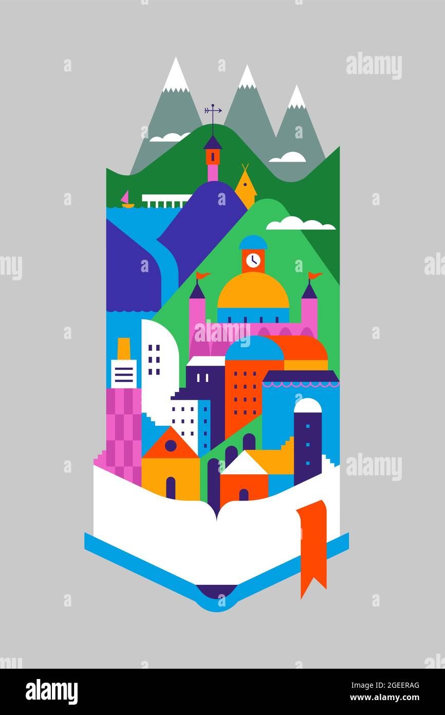 Open fairytale book on Stock Vector Images - Alamy