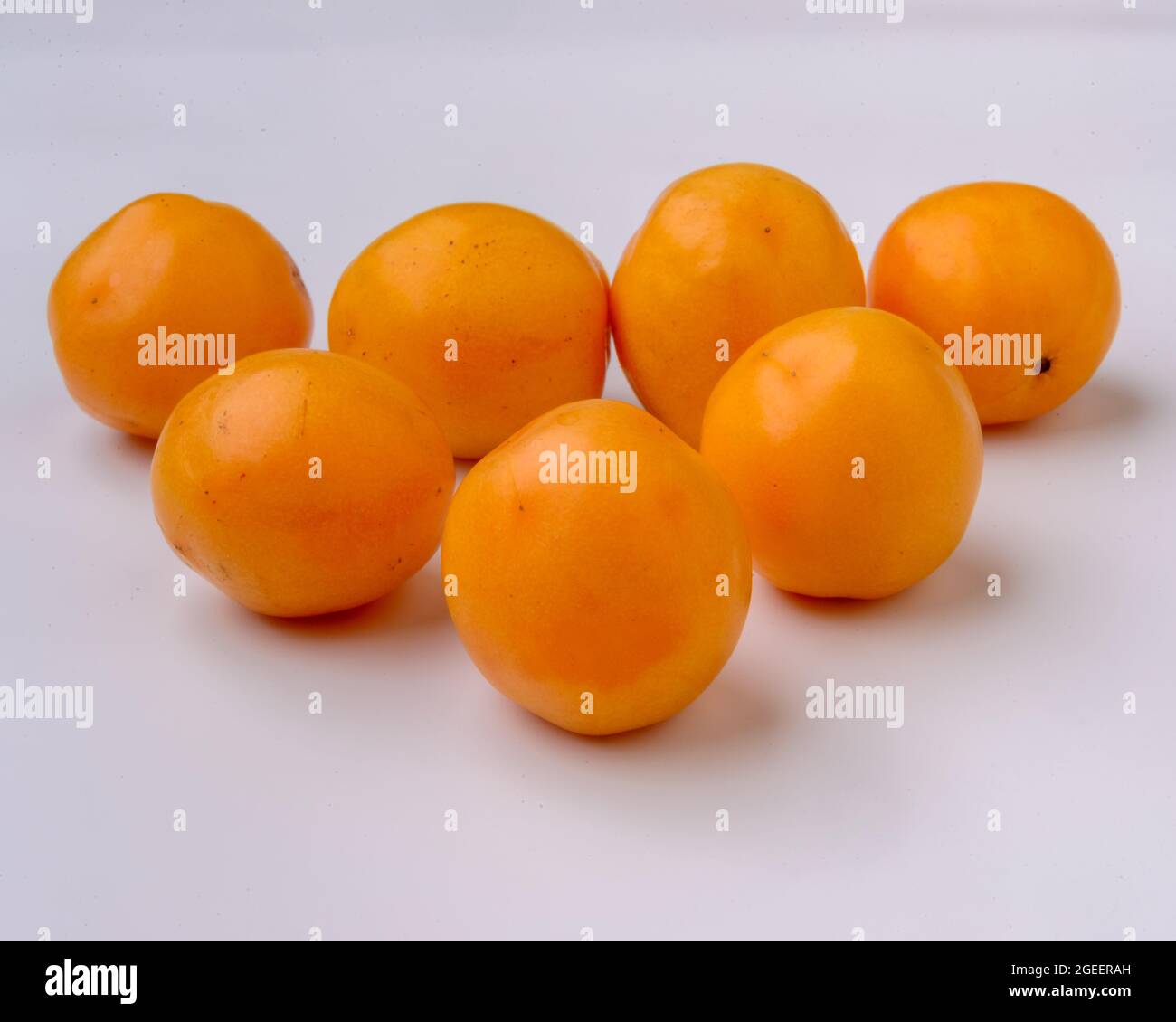 Caja Brazilian fruit on white background Stock Photo - Alamy